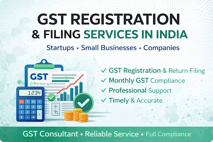 Do gst registration and gst return filing in india by Prnjul123 | Fiverr