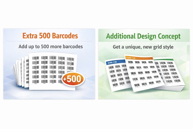 Create bulk barcode grid and printable label sheets by Shakran2135 | Fiverr