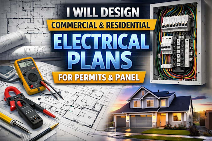 Design commercial residential electrical plans for permits and panel ...