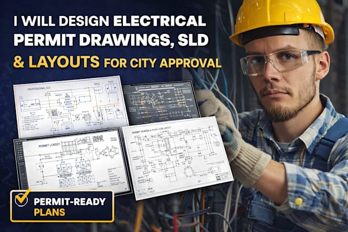 Design electrical permit drawings sld layouts for city approval by ...