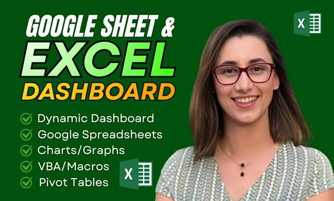 Create dynamic excel dashboards to track kpis, trends and automate reports by Jessicaexcelpro ...