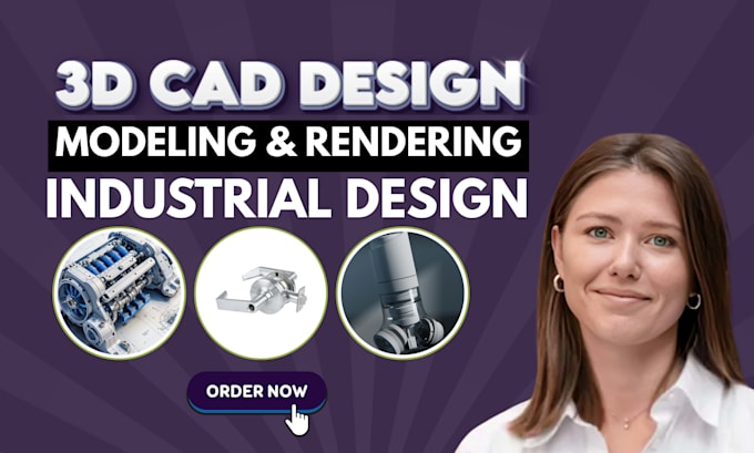 Develop 3d industrial designs with precise cad modeling and product ...