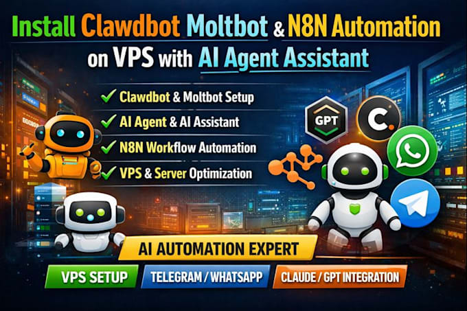 Install app setup moltbot clawdbot n8n automation vps ai agent assistant n8n rag by ...