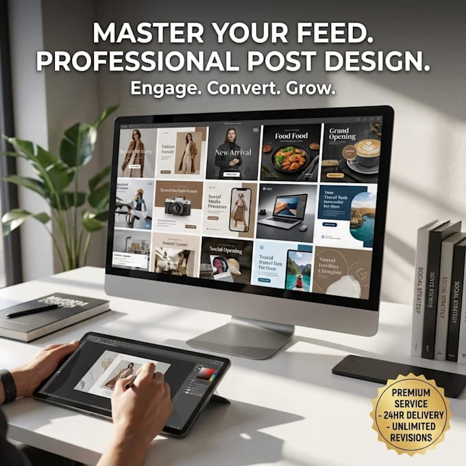 Design modern and professional social media posts for your business by ...