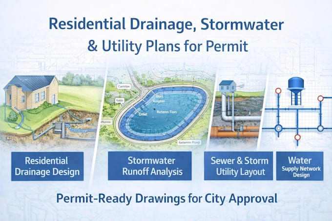 Residential drainage, stormwater and utility plans for permit by ...