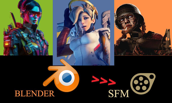 Port your 3d model to sfm blender gmod and vrchat by Threed_m | Fiverr