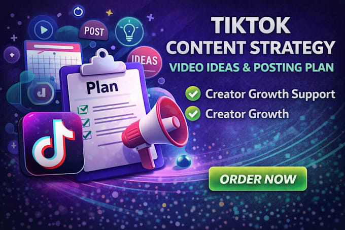 Create a tiktok content strategy for your niche by Rapsodydev | Fiverr