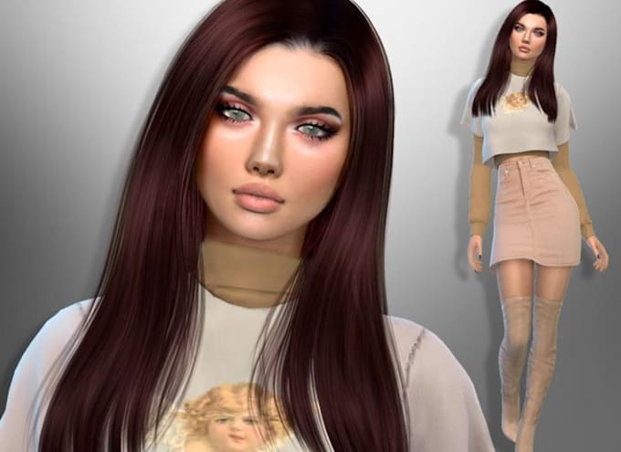 Create sims 4 cc hair, avatars, and accessories in alpha or maxis match ...