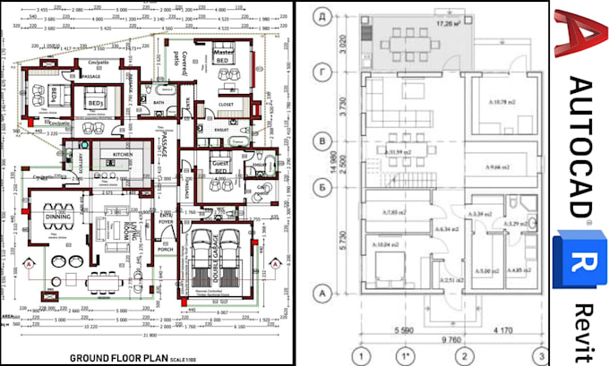 Desenhar planta baixa 3d, planta arquitetônica, plano de estrutura para ...