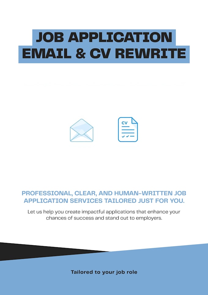 Write a professional job application email and improve your cv by ...