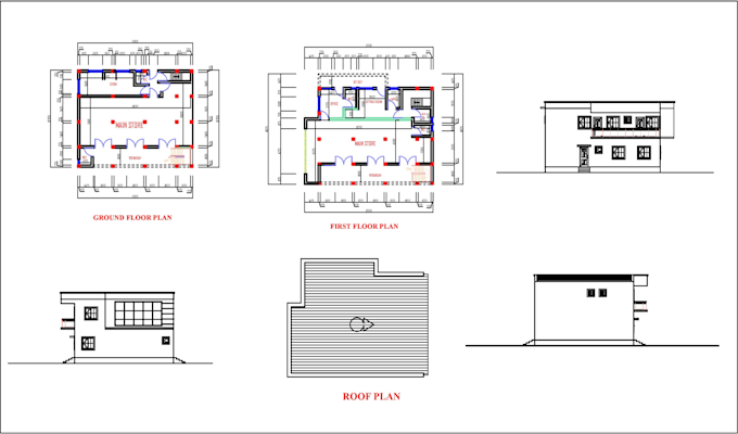 Draw fast architectural drawings, floor plans, elevations in autocad 2d ...