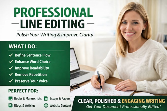 Do line editing to refine sentence flow and style by Israeloladeleti ...