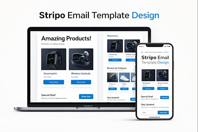 Design high converting stripo email templates for ecommerce brands by ...