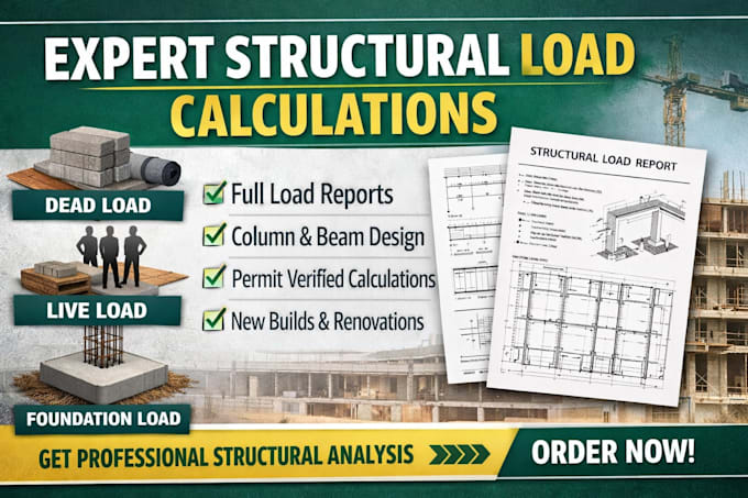 Perform building load calculation structural analysis and sizing ...