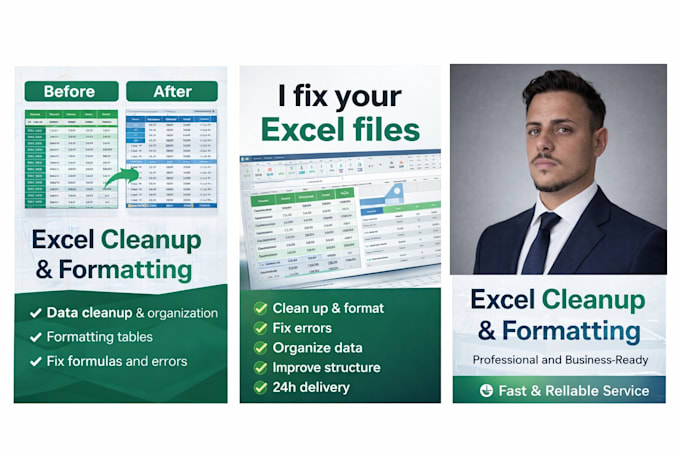 Clean, format and fix your excel spreadsheet by Jacfer22 | Fiverr
