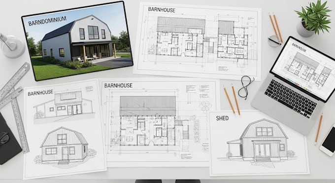 Draw barndominium, barnhouse plans and shed house plans by Jacob ...