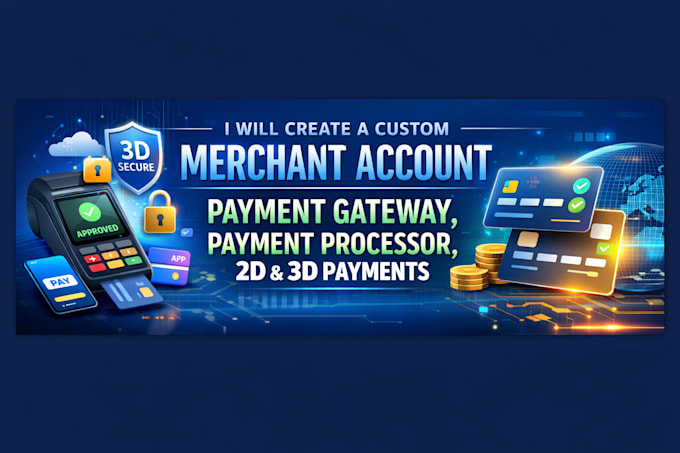 Create a custom merchant payment gateway, payment processor, 2d, 3d ...