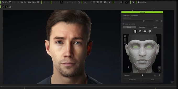3d character rig 3d cc4 cc5 rig 3d metahuman iclone 8 character ...