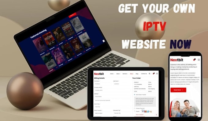 Design iptv website for iptv service high seo secure iptv landing page ...