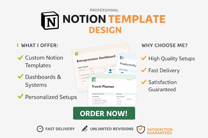 Design a custom notion template for you by Alatanda | Fiverr