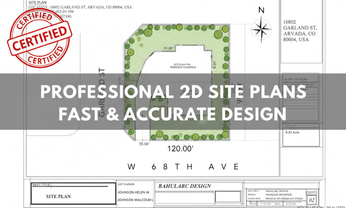 Do 2d site plan, plot plan, master plan and permit drawings for your ...