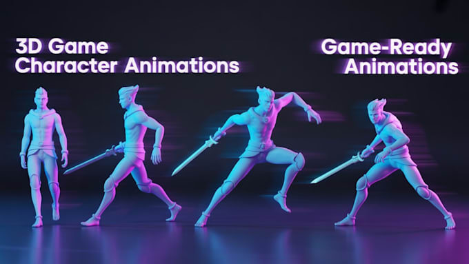 Animate game characters, 3d game art animation by Lydia_animatio | Fiverr