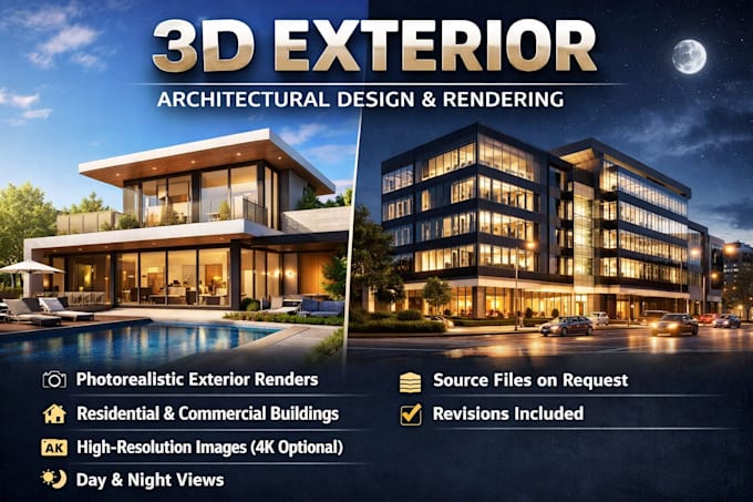 3d cgi architectural exterior design with photorealistic rendering by ...