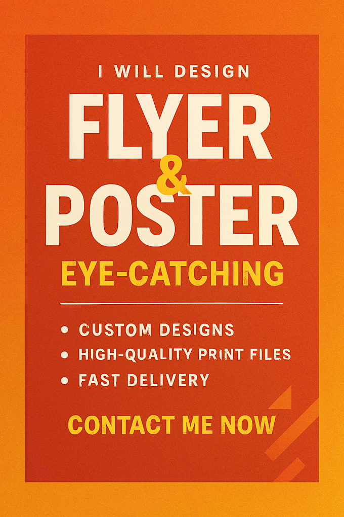 Design eye catching flyers and posters for your brand by Fonyuy_ronald ...