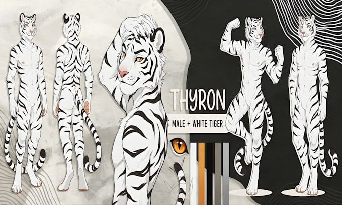 Draw furry reference sheet nsfw anthro oc character design by Anthro ...