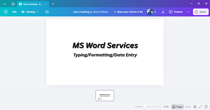 Do ms word typing, formatting, and data entry professionally by Hanan ...
