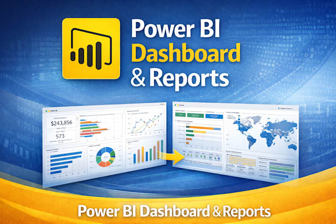 Design professional power bi dashboards by Atif_kuickserv | Fiverr