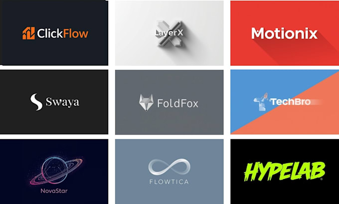 Design a modern geometric lettermark and tech brand identity by ...