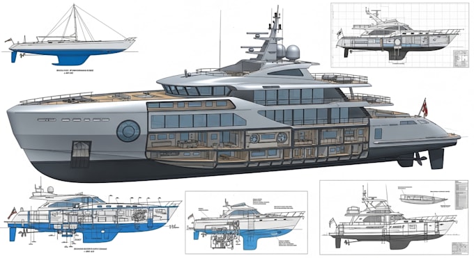 Design boats and submersible underwater yachts with cad structural ...
