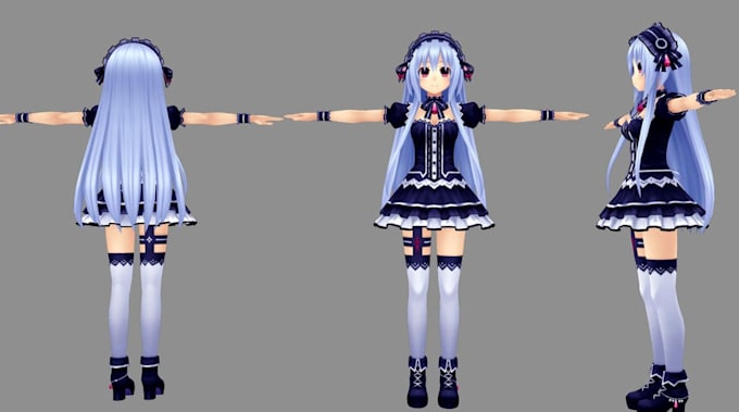 Rig 3d models, convert vroid to vrchat, mmd, warudo vtuber, koikatsu ...