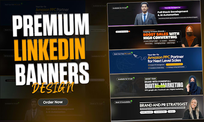 Design custom linkedin banner design to boost your brand by Erammalikk ...