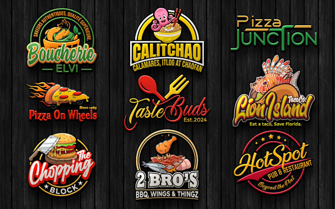 Do restaurant, fastfood, bbq, food truck and 3d food logo design by ...