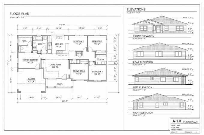 Draw review 2d floor plan residential, commercial site plan driveway ...