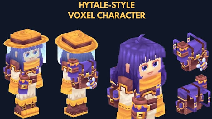 Create custom minecraft or hytale 3d character models in blockbench by ...