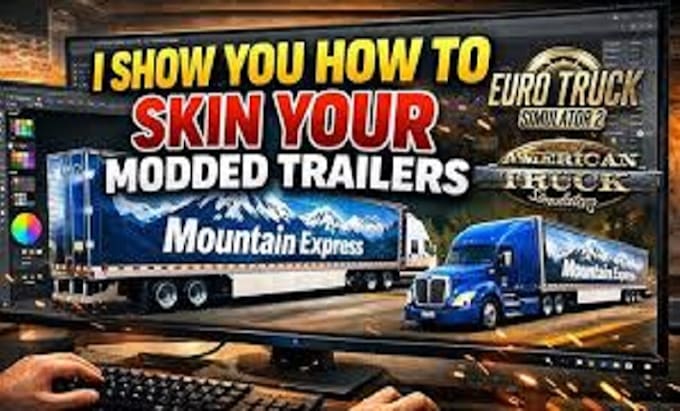 Create high 3d quality ets 2 and ats skin and trucks, ets trailer, ats ...