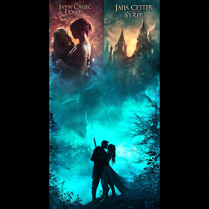 Design mythical creature fantasy romance book cover art by Hornenare ...