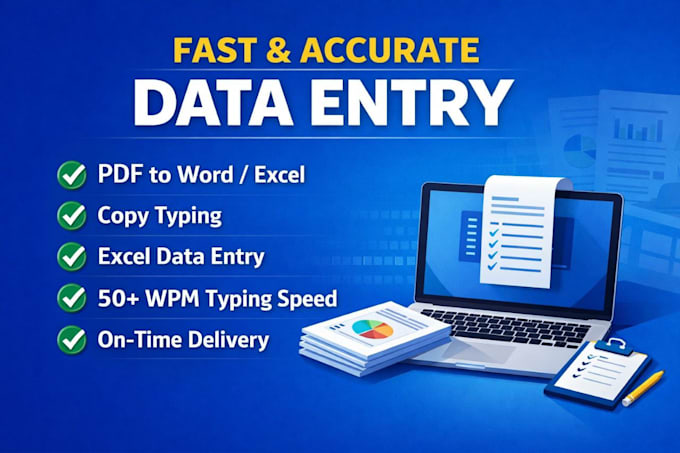 Do fast and accurate typing, pdf to word, copy typing work by Rag_avi ...