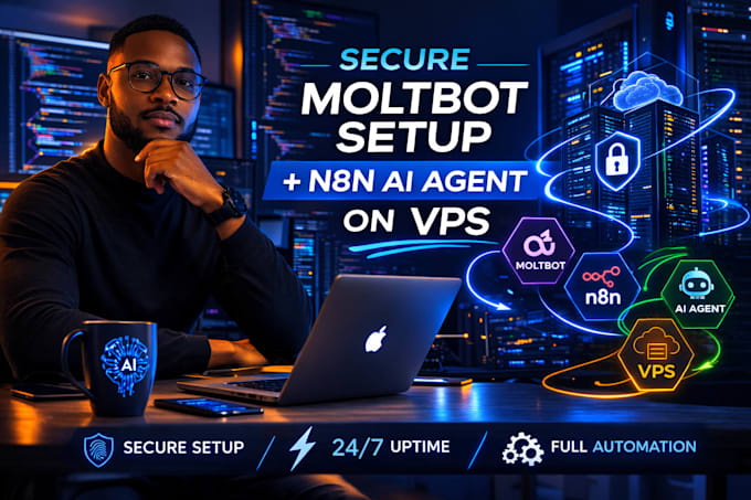 Deploy moltbot ai agent, openclaw, clawdbot install and n8n workflow ...