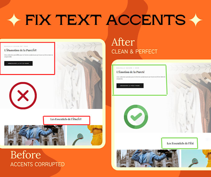 Fix weird text characters by Cathy_andria | Fiverr