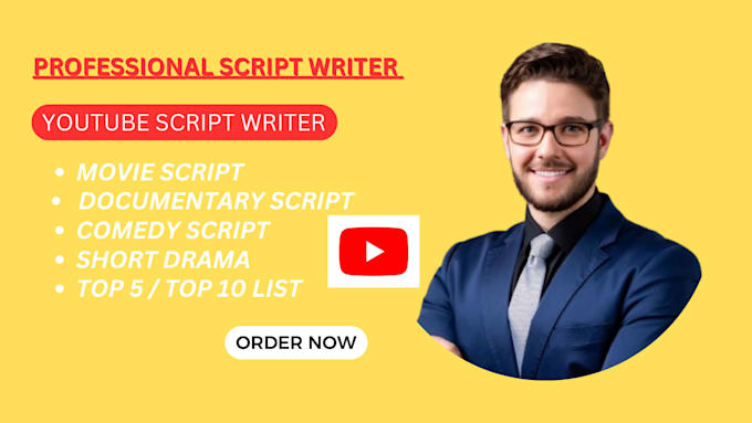 Be your professional youtube script writer for engaging videos by ...