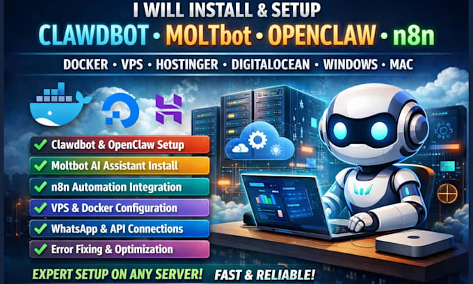Configurar e instalar clawdbot assistant moltbot openclaw n8n en docker ...
