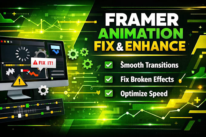 Design framer, fix and improve framer animations for your landing page ...