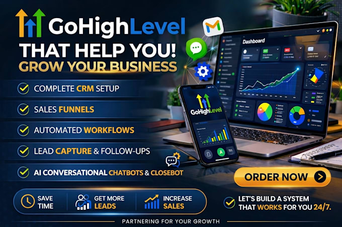Build your complete gohighlevel crm system, funnels and workflows by ...