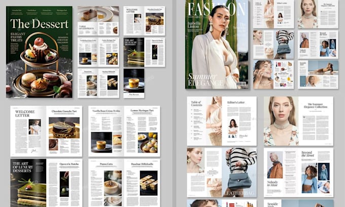 Design professional magazine ads catalogs and print layout by Amelia ...
