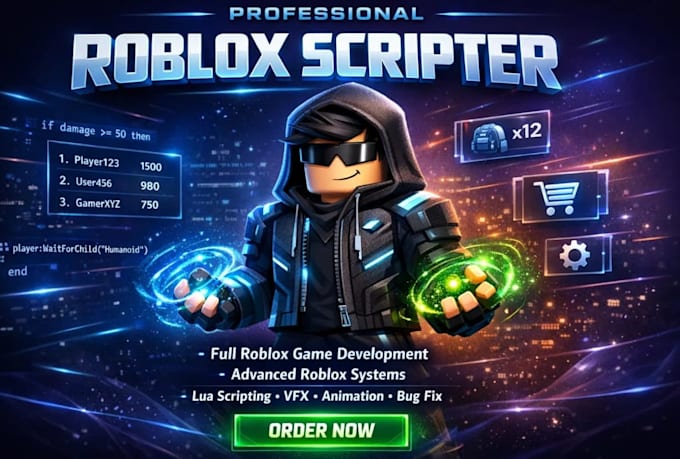 Roblox scripter full roblox game development roblox builder roblox ...