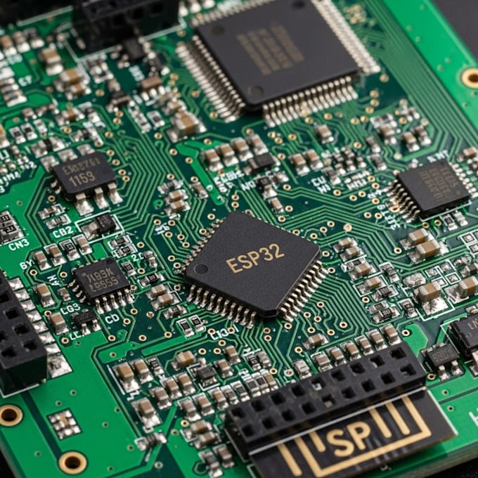 Pcb design esp32 firmware microcontroller for drones by Farenesther ...